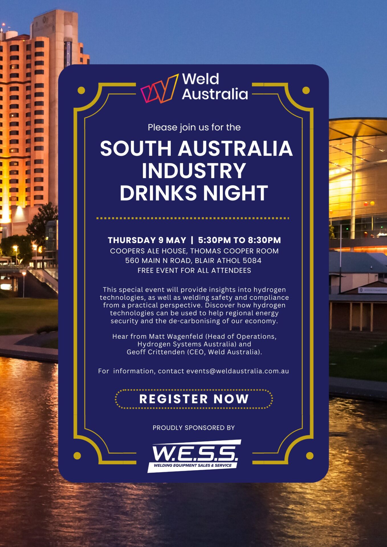 South Australian Industry Drinks Night 2025 - Weld Australia